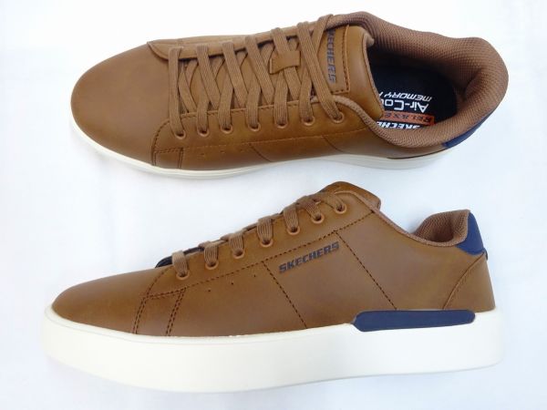 スケッチャーズSKECHERSスケッチャーズ VERLOMA-BENING 210631-BRN｜男の大きな靴の専門店 ビッグ・ビー